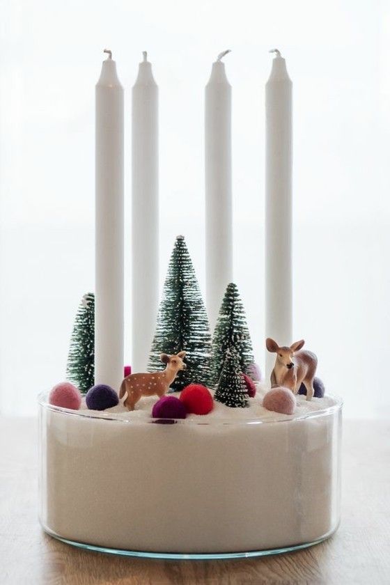 Adventskranz Wei Modern